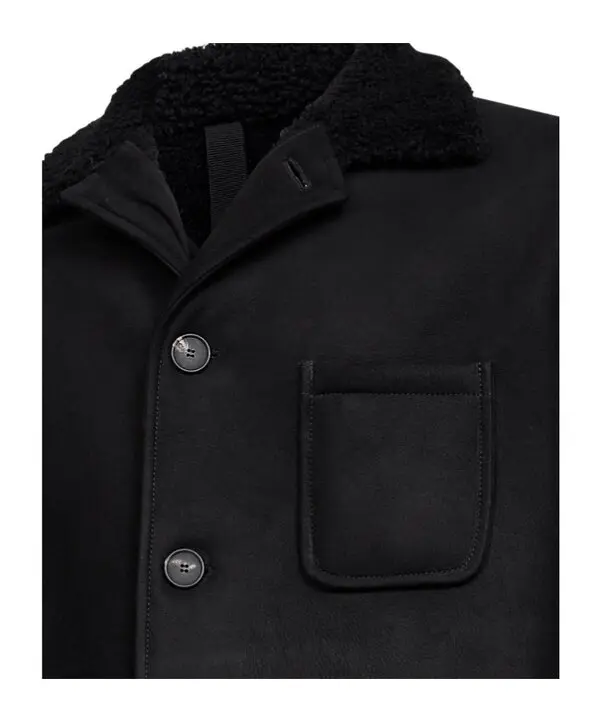 Tagliatore Shearling Collar Coat