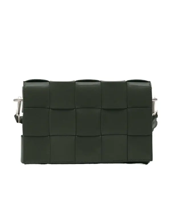 Bottega Veneta Cassette Messenger Bag - Dark Green
