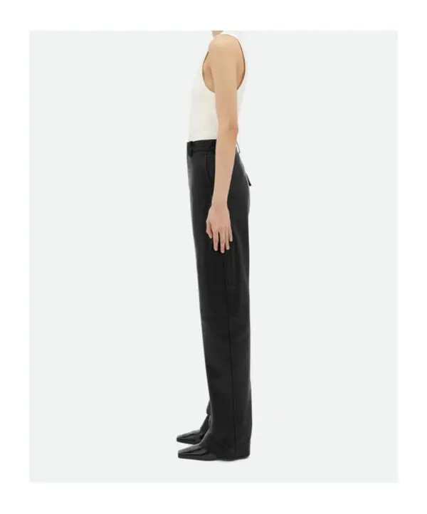 Bottega Veneta Leather Wide-leg Trousers