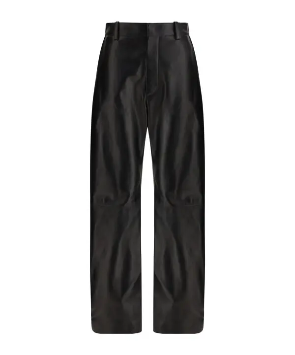 Bottega Veneta Leather Wide-leg Trousers