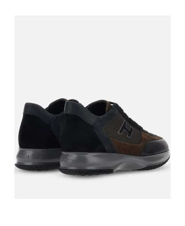 Hogan Interactive H Lace-up Sneakers - Black