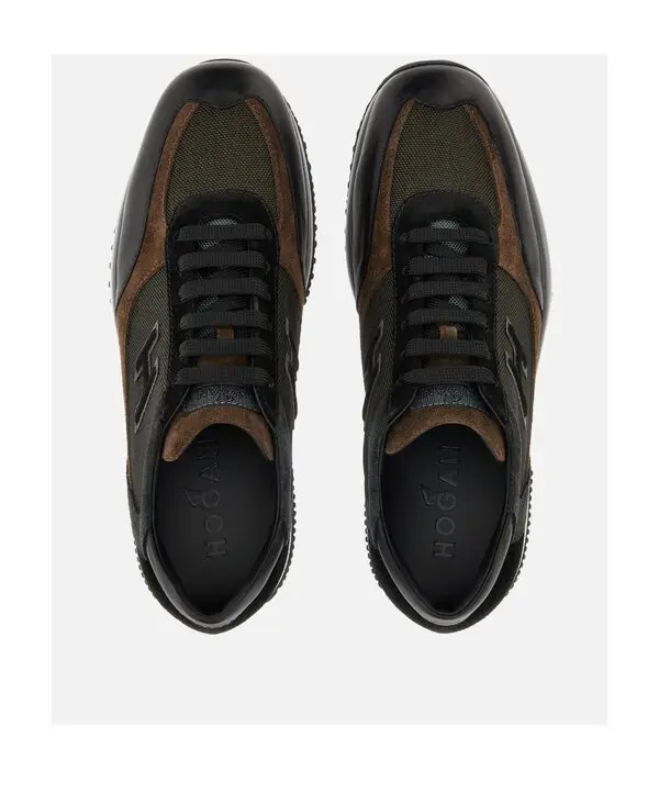 Hogan Interactive H Lace-up Sneakers - Black