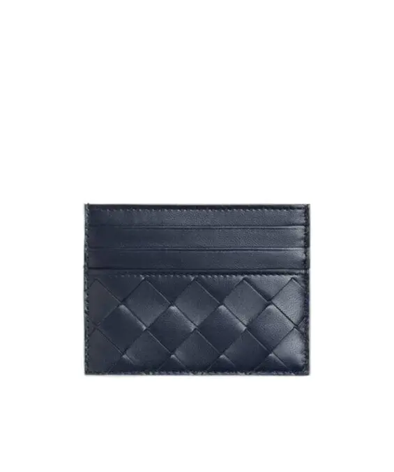 Bottega Veneta Intrecciato Credit Card Case - Black