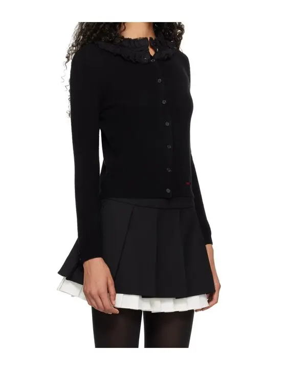 SHUSHU/TONG Lace Trimmed Cardigan