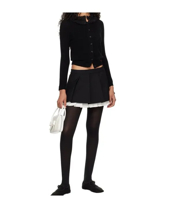 SHUSHU/TONG Lace Trimmed Cardigan