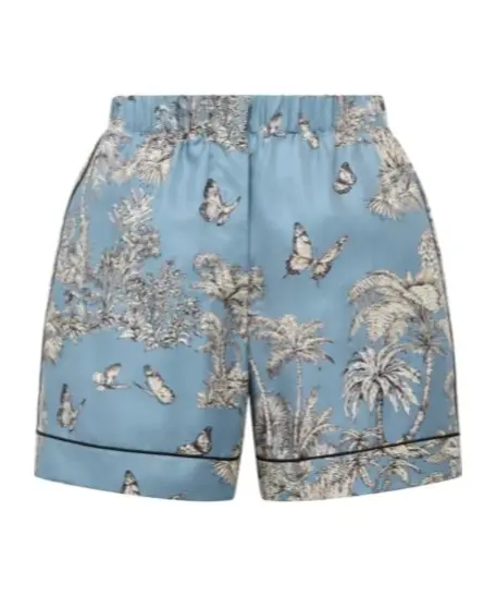 Dior Riviera Shorts With Tropical Print
