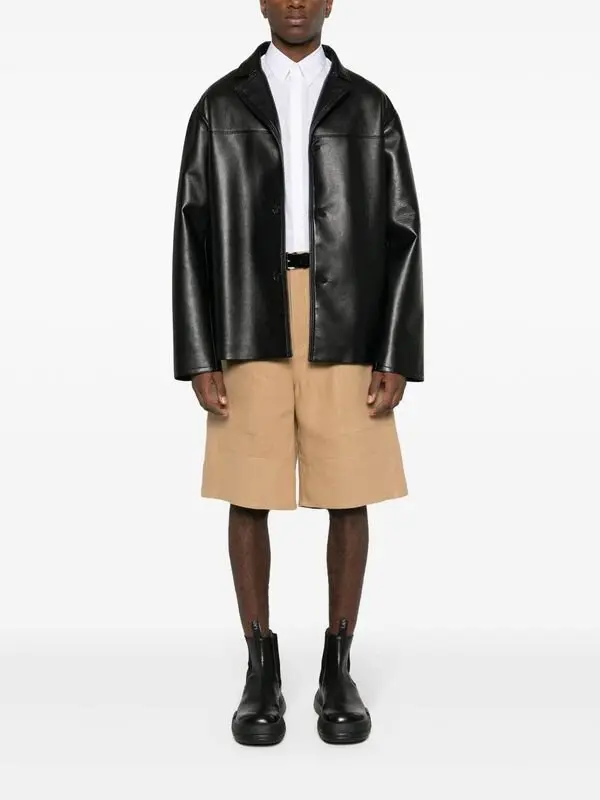 Fendi Logo Patch Wide-leg Shorts