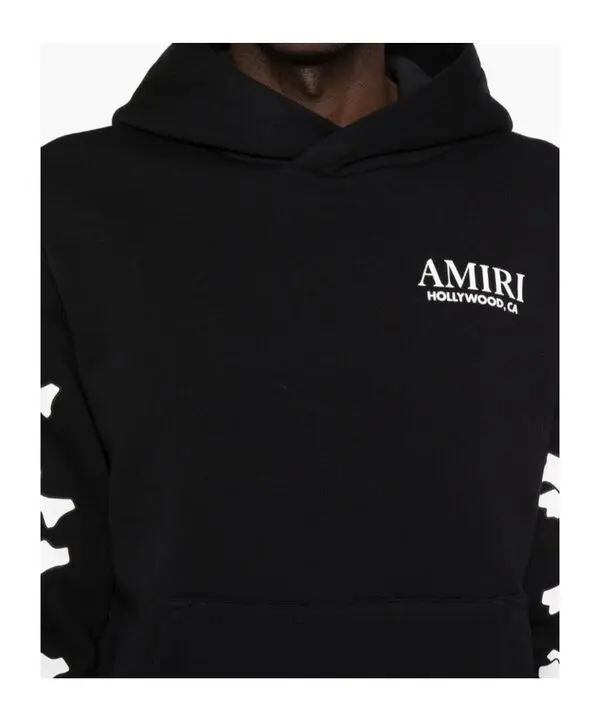 Amiri Bones Stacked Graphic Hoodie - Black