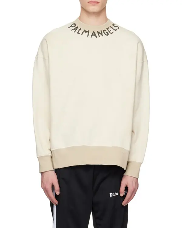 Palm Angels Logo Printed Crewneck Sweatshirt