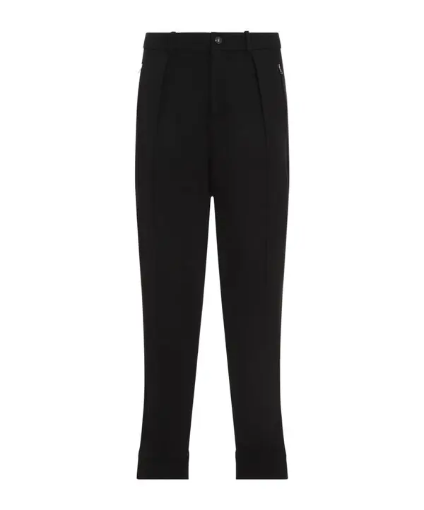 Ralph Lauren Mid-rise Pleated Trousers - Classic Black
