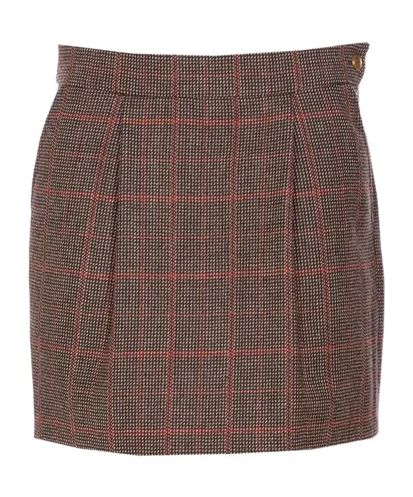 Chloé Plaid Skirt