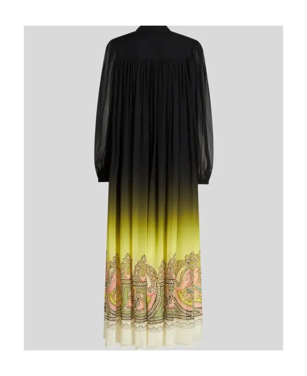 Etro Gradient Paisley Print Maxi Dress