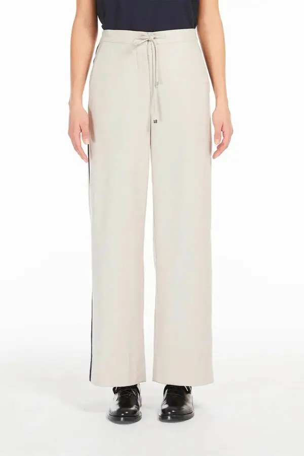 Max Mara Elastic Waist Wide Leg Trousers