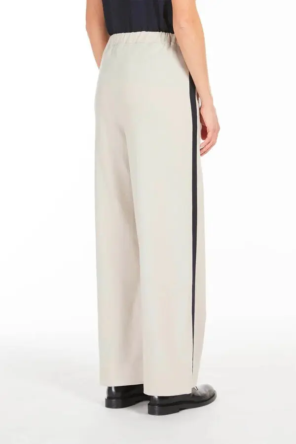 Max Mara Elastic Waist Wide Leg Trousers