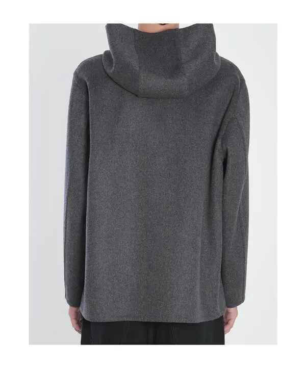 Bottega Veneta Hooded Double Face Zipped Jacket