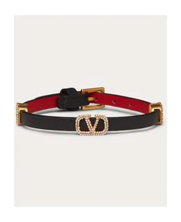 Valentino Garavani Vlogo Embellished Bracelet
