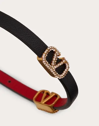 Valentino Garavani Vlogo Embellished Bracelet