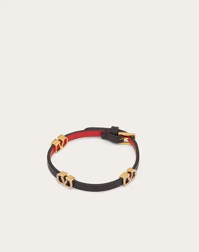 Valentino Garavani Vlogo Embellished Bracelet