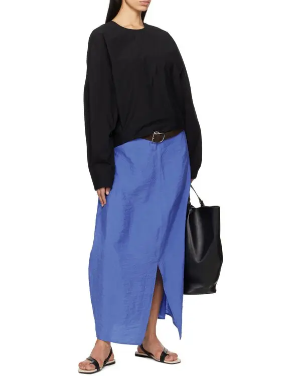TOTEME Batwing Sleeve Blouse With Pleated Details