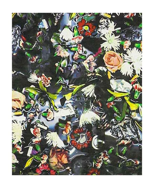 Alexander McQueen Floral Silk Scarf