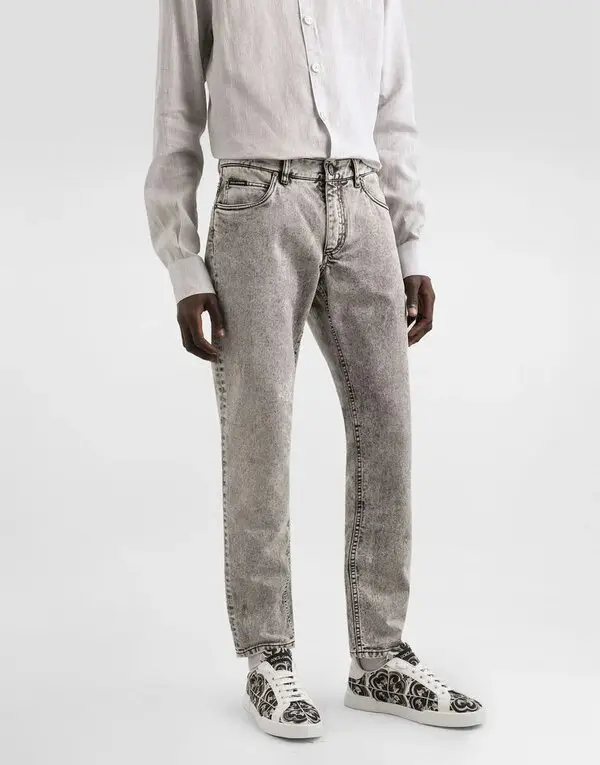 Dolce & Gabbana Acid Wash Regular-fit Jeans
