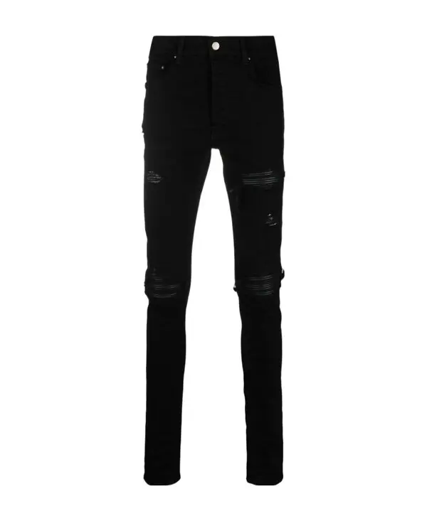 Amiri Logo Denim Pants - Black