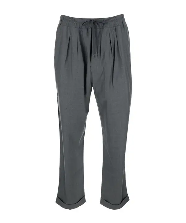 TOM FORD Silk Drawstring Pants - Grey