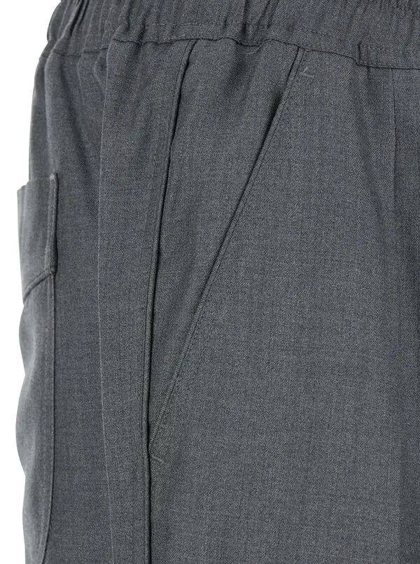 TOM FORD Silk Drawstring Pants - Grey