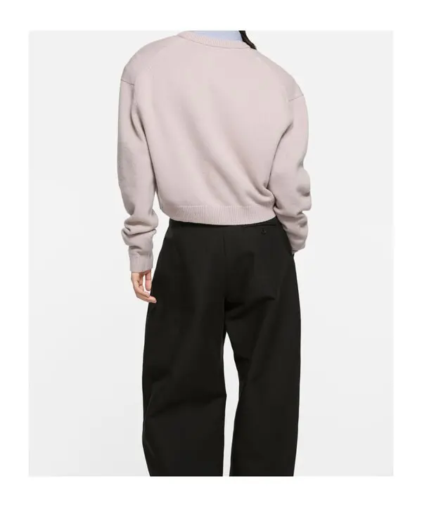 Acne Studios V-neck Embroidered Knit Jumper - Pink