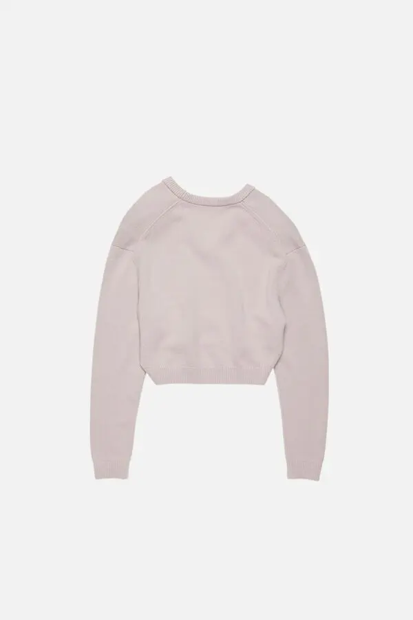 Acne Studios V-neck Embroidered Knit Jumper - Pink