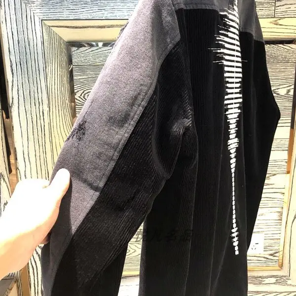 FORCERPBLK Corduroy Spliced Casual Jacket