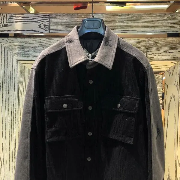 FORCERPBLK Corduroy Spliced Casual Jacket