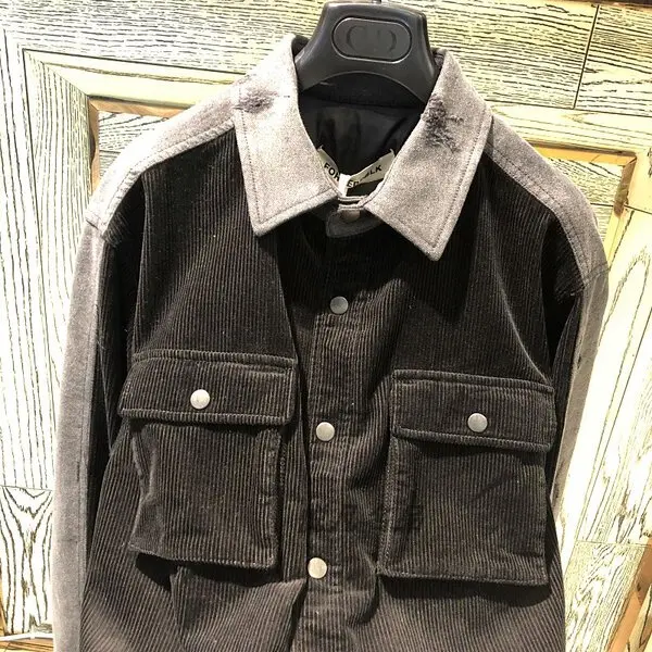 FORCERPBLK Corduroy Spliced Casual Jacket