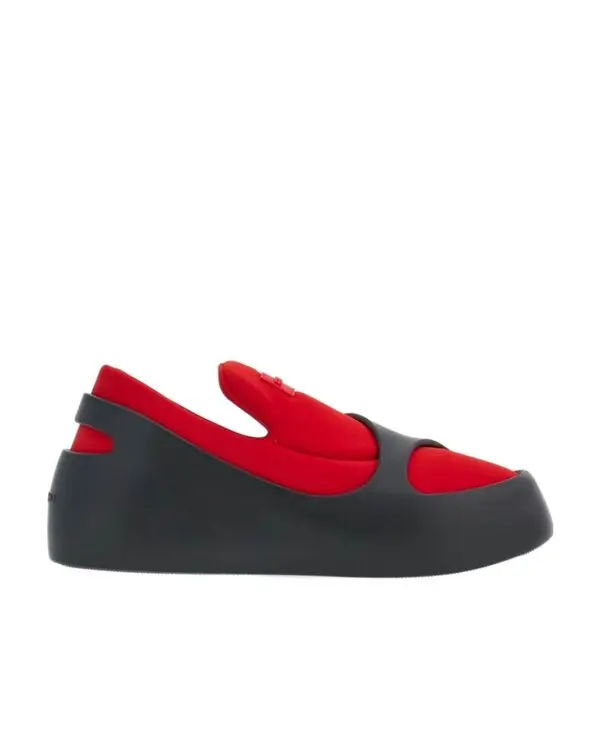 FERRAGAMO Round Toe Casual Shoes - Red
