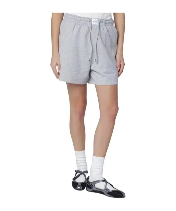 Attico Cotton Shorts - Grey