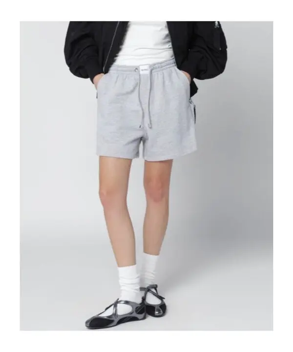 Attico Cotton Drawstring Shorts