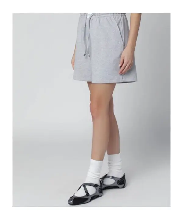 Attico Cotton Drawstring Shorts