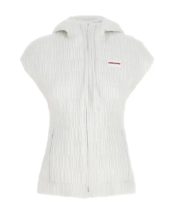 FERRAGAMO Quilted Zipped Hooded Gilet