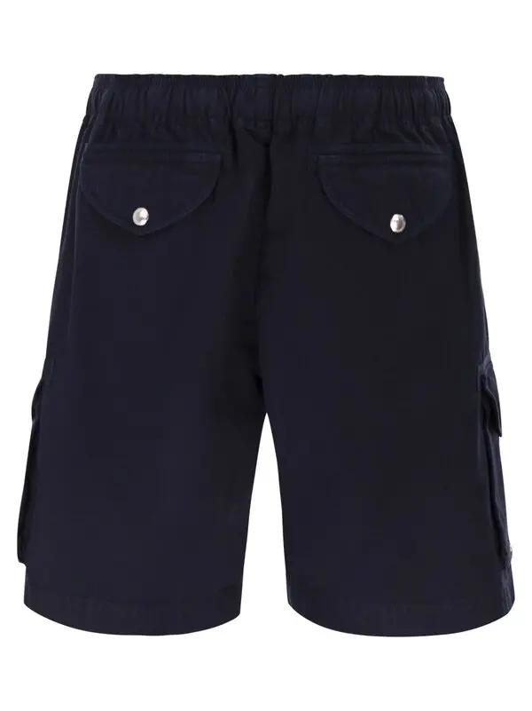 Brunello Cucinelli Drawstring Bermuda Shorts With Multiple Pockets - Black
