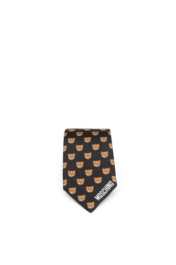 Moschino Teddy Bear Printed Neck Tie