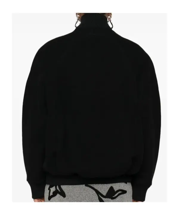 Jacquemus Long-sleeved Zip-up Jacket With Elasticated Cuffs And Hem