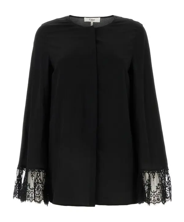 Chloé Lace Cuff Blouse