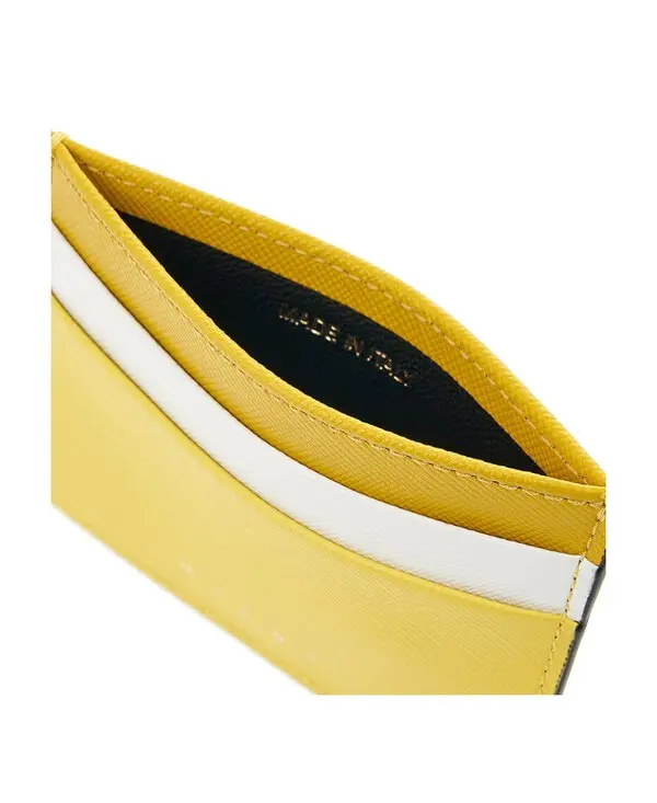 Marni Logo Printed Cardholder - Yellow