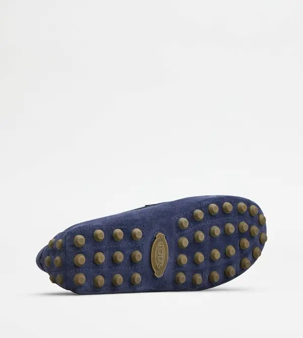 TOD'S Gommino Loafers With Metal T-buckle - Blue