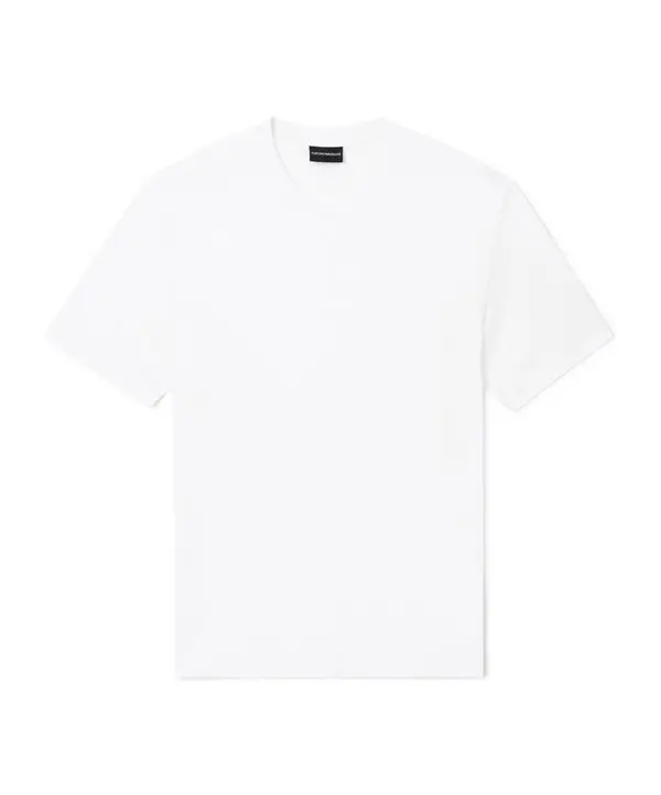 Emporio Armani Short-sleeved Crewneck T-shirt - White