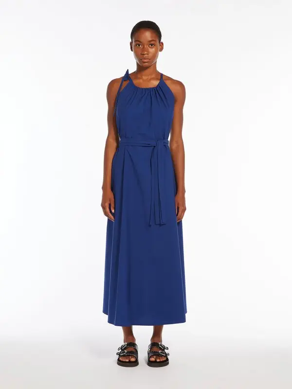 Max Mara Sleeveless Maxi Dress With Belt