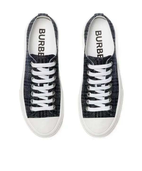 Burberry Checked Lace-up Low-top Sneakers