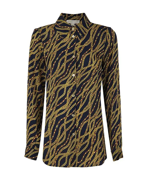 Michael Kors Long Sleeve Graphic Print Shirt