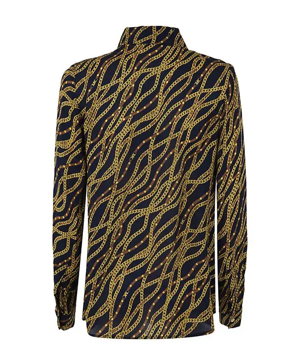 Michael Kors Long Sleeve Graphic Print Shirt