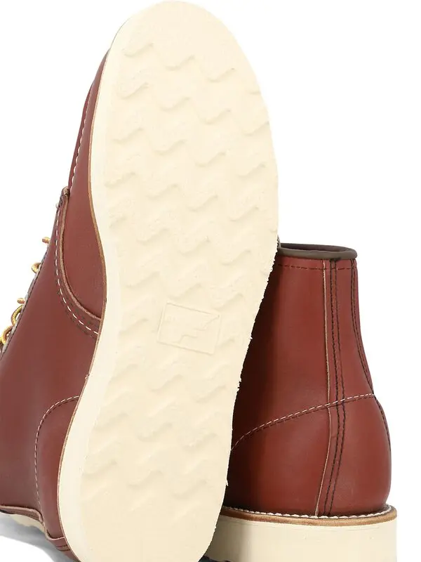 Red Wing Round Toe Lace-up Boots - Brown